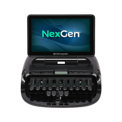 NexGen Sky Black and Black Stenographer Machine